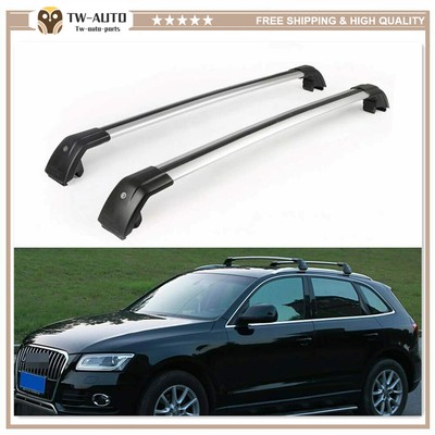 2Pc Aluminum Roof Rail Rack Carrier Cross Bar Crossbar Fit for Audi Q5 ...