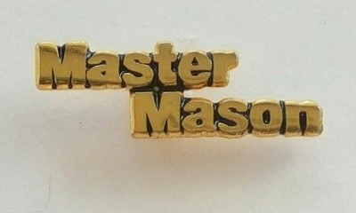 Master Mason inch wide lapel pin | eBay