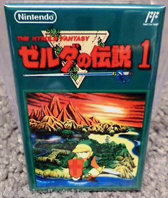 Legend of Zelda Japanese Nintendo NES Game Box 2"x3" Fridge Locker ...