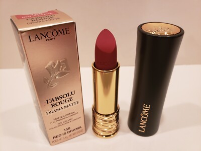 Lancome L'Absolu Rouge Drama Matte Lipstick #158 Red Is Drama 0.12 Oz ...