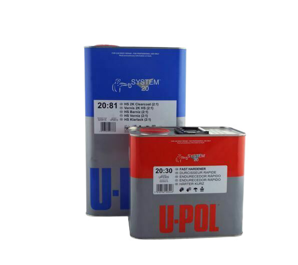 U-POL 5L S2081 Clearcoat Activator with 2.5L S2030 Fast Hardner Kit for ...