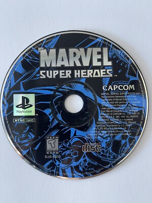 Marvel Super Heroes PS1 (Capcom, 1997) *DISC ONLY* PlayStation 1 Tested ...