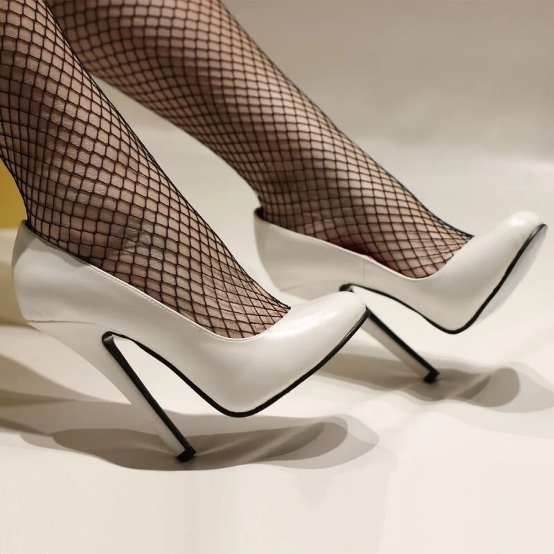 5.5 Inch Stiletto High Heel Unisex Sleek Night Club Round Toe Pump Man ...