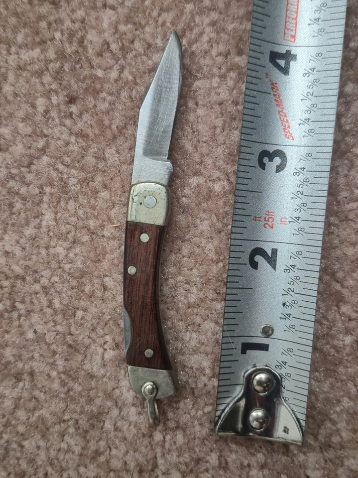 Schrade+ USA LB-1 Pocket Knife Lockback Plain Edge Blade Vintage Nice ...