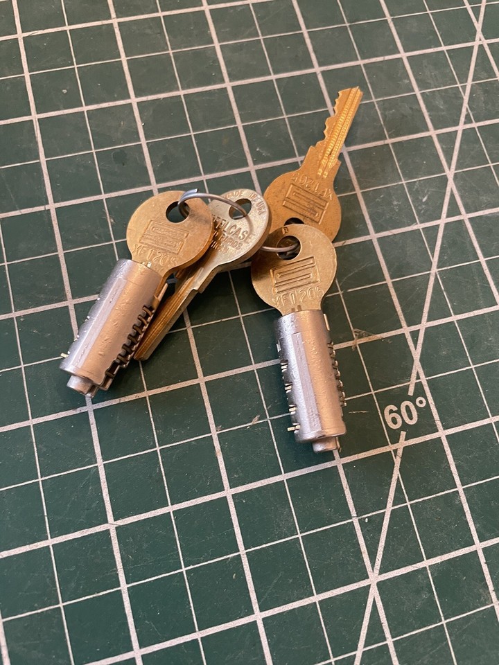2 Steelcase Original File Cabinet Replacement Lock Locksmith Office ...