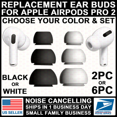 2PC/6PC/SET Ear Bud Tip For Apple AirPod Pro 2 Replacement Silicone ...