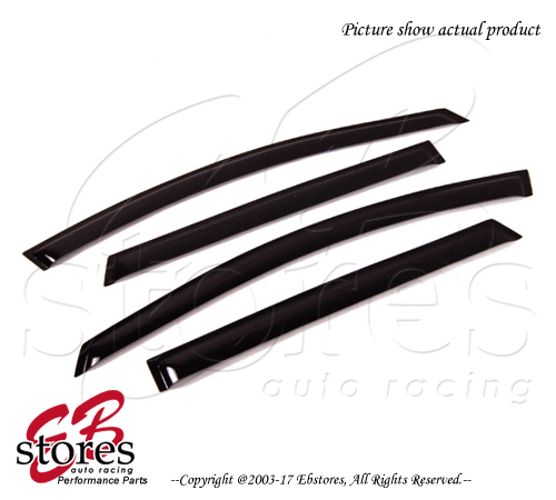 Tape-On Rain Guard Window Visor Dark Grey 4pcs For 2008-2017 Buick ...