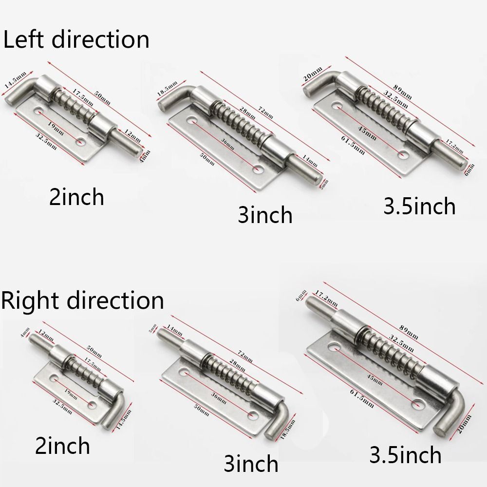 Padlock Clasp Spring Loaded Door Lock Bolts Gate Safety Lock Home ...