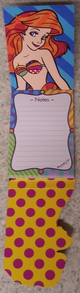 Desk Top Note Pad Disney's Ariel by Romero Britto NEW Stocking Stuffers ...