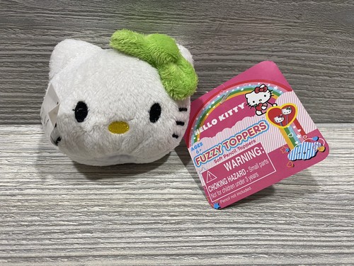 Hello Kitty By Sanrio Plush Fuzzy Pen Pencil Topper New From 2012 Green ...