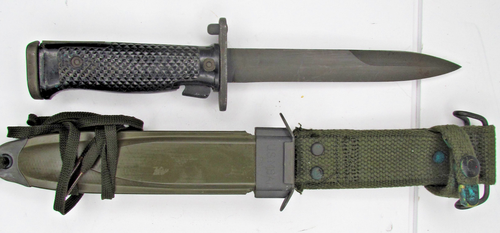 Vintage M5A1 US Military MILPAR COL Bayonet Knife + USM8A1 Scabbard ...