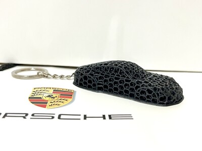 RARE Genuine REAL Porsche 911 Silicone 3D 992 Carrera Car Keychain ...