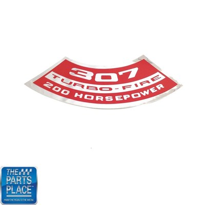 Chevrolet Cars Air Cleaner Cover Decal 307 Turbo Fire 200 HP DC0334 | eBay