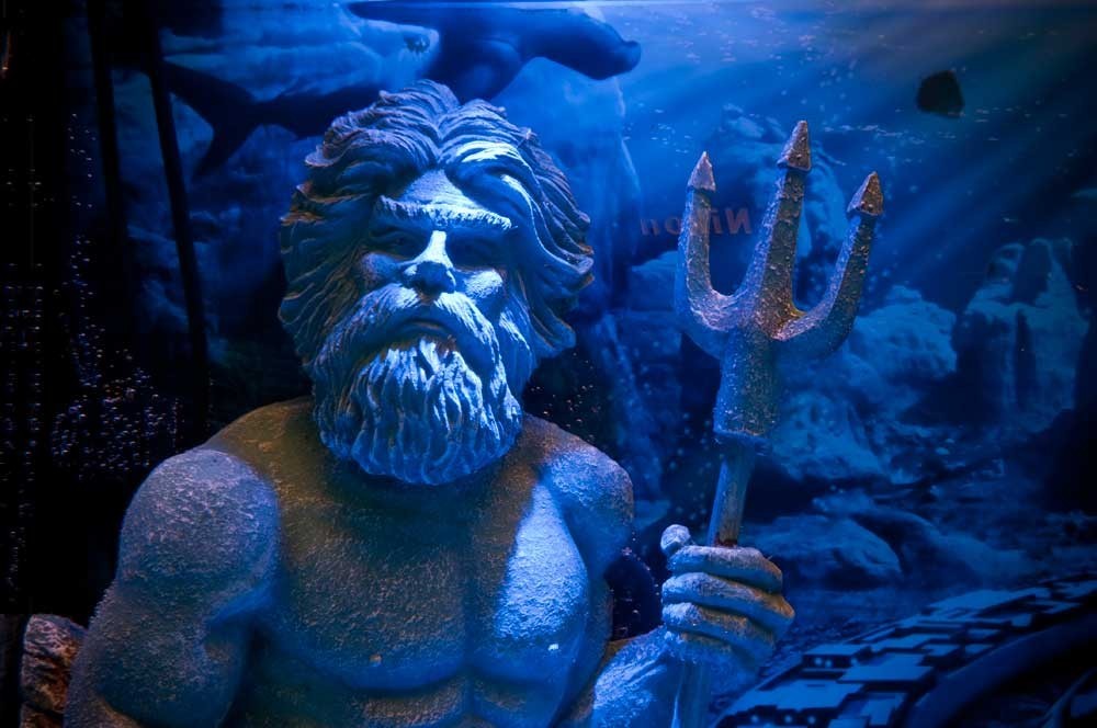 Atlantis Themed Fish Tank