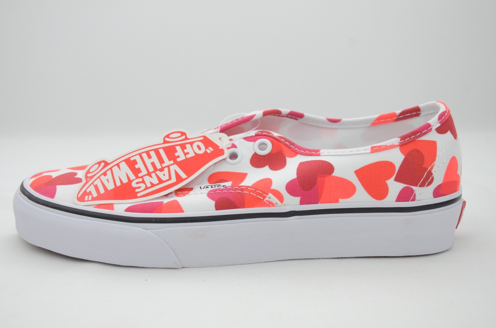 Vans Authentic Valentine Hearts Sneakers In Red/white