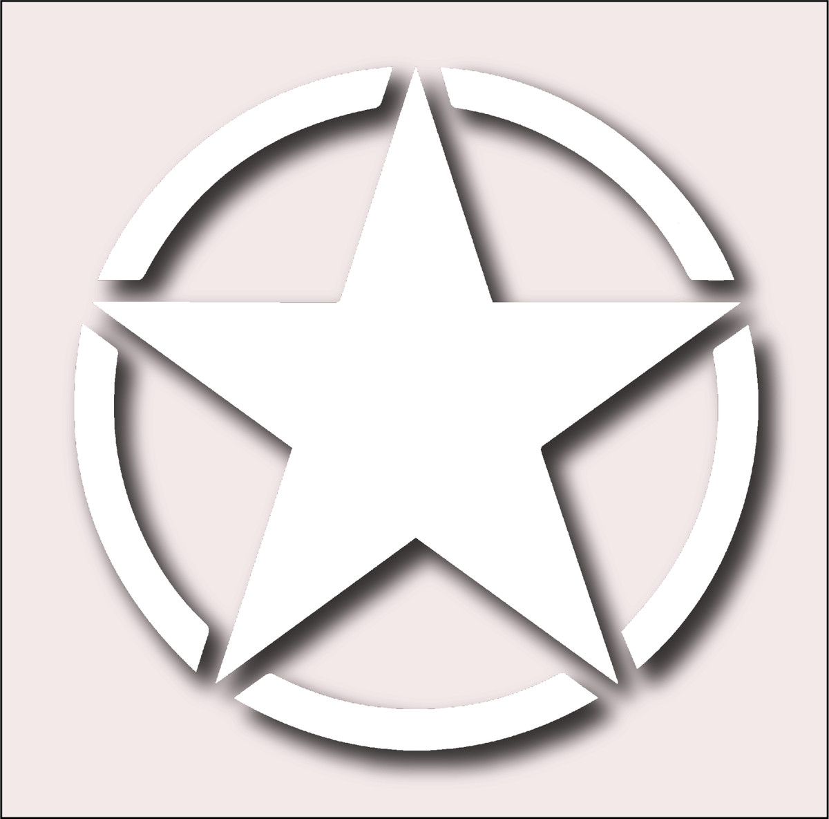Military Star Stickers