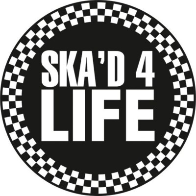 Vinyl Sticker Ska'd 4 Life skinhead specials 2tone retro laptop mods ...