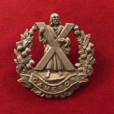 Queens Own Cameron Highlanders Cap Badge | eBay UK