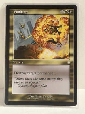 MTG Magic the Gathering Vindicate (131/240) The Brothers' War Commander ...