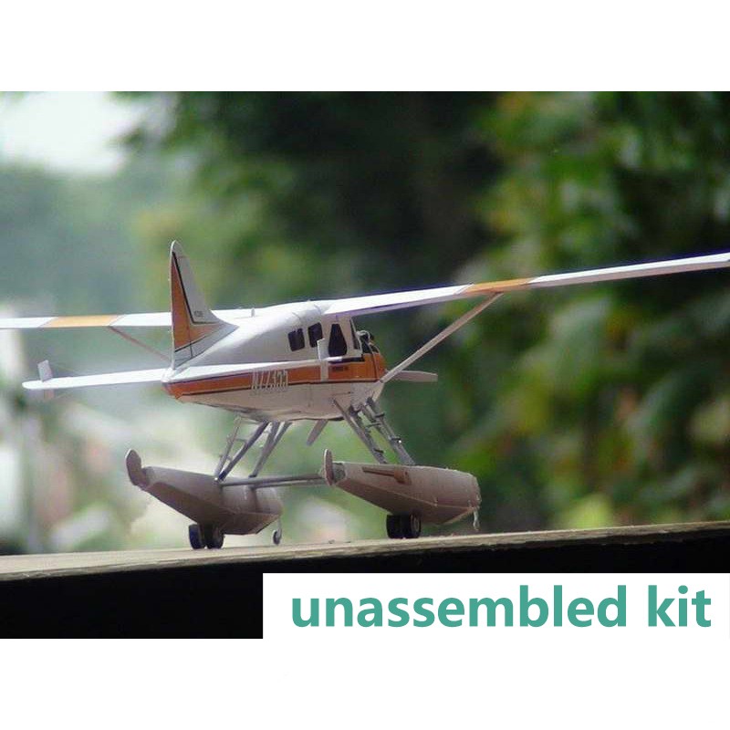 1:32 Paper DHC-2 Beaver Float Seaplane 3D Plane Aircraft Unassembled Kirt Gift | eBay