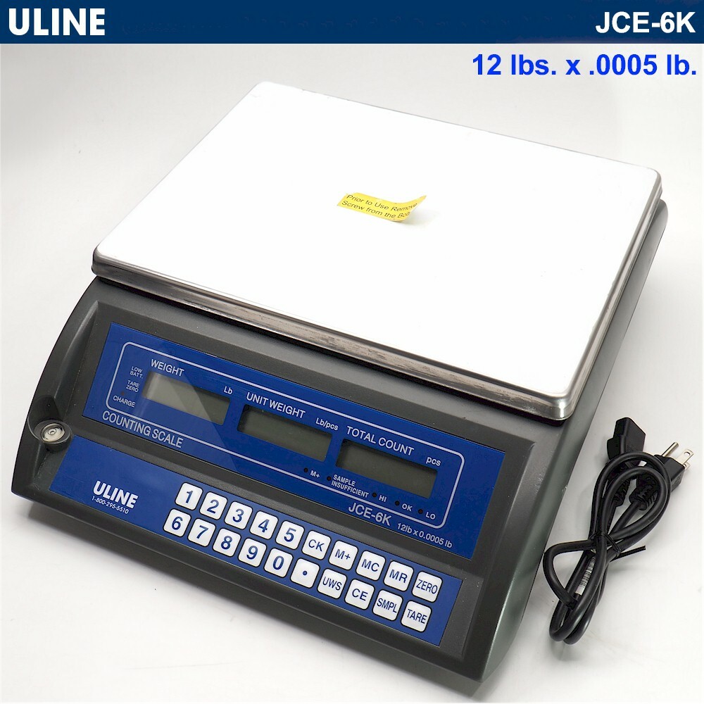 ULINE JCE-6K/H-1121 Counting Scale *12 lbs x 0.0005 lb* ++PLEASE READ ...
