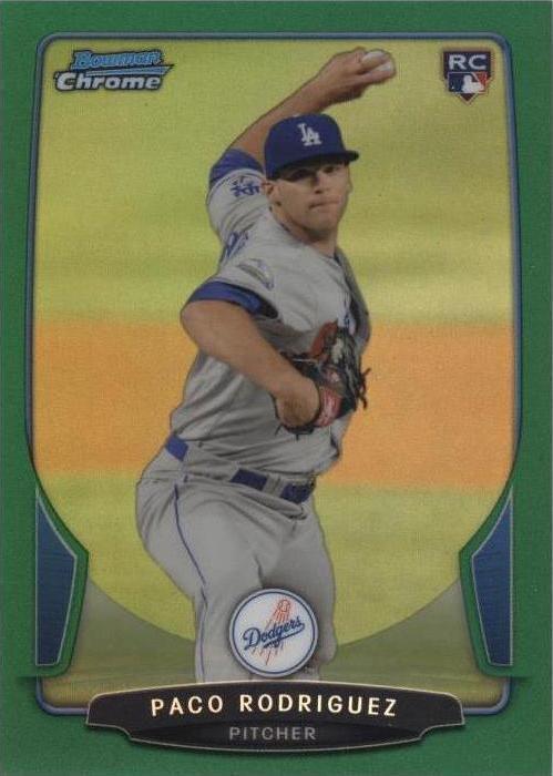 2013 Bowman Chrome - Paco Rodriguez #218 Green Refractor (RC) for sale ...