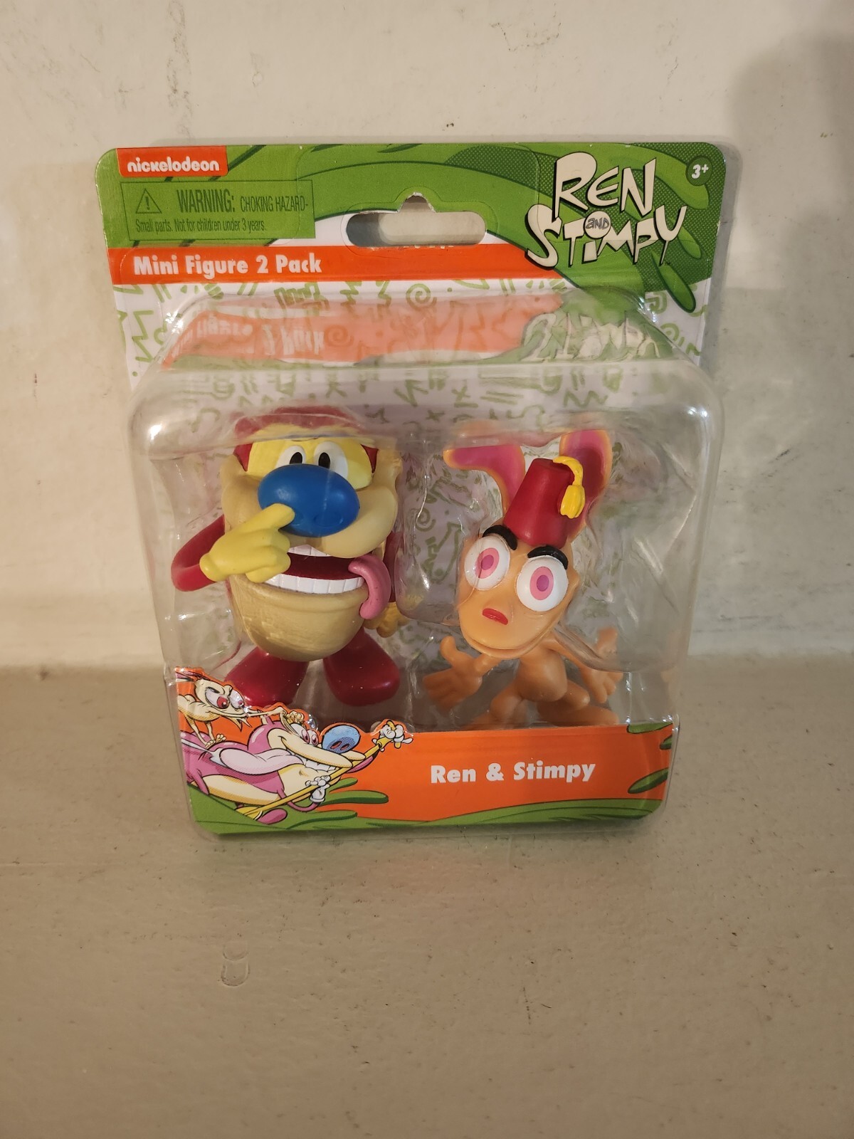 Retro Nickelodeon Mini Figures 2 Pack Ren And Stimpy Figures Just Play ...