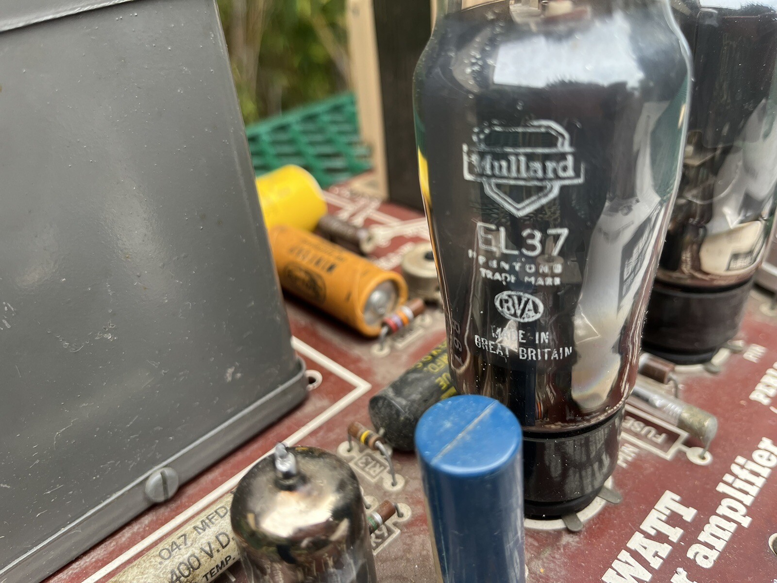 Vintage Mono Peri 50 Watt Power Amplifier El37 Tubes For Restoration ...