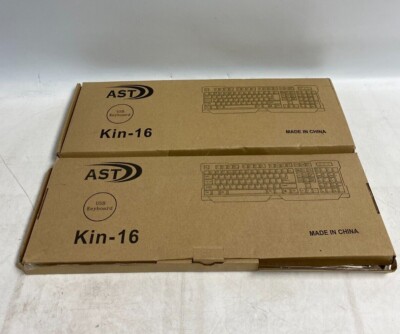 Lot of 2 AST USB Keyboards Kin-16 | eBay