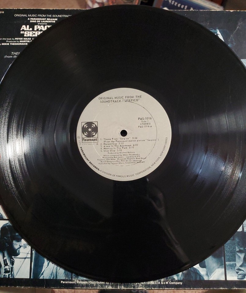 Al Pacino Serpico Soundtrack LP Record Ultrasonic Nice Copy | eBay