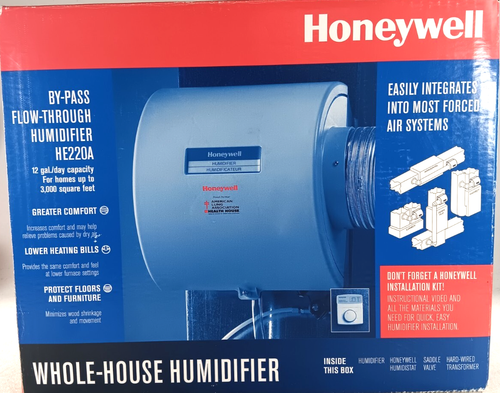 Honeywell HE220A Furnace Duct-Mounted Whole-House Humidifier NEW | eBay
