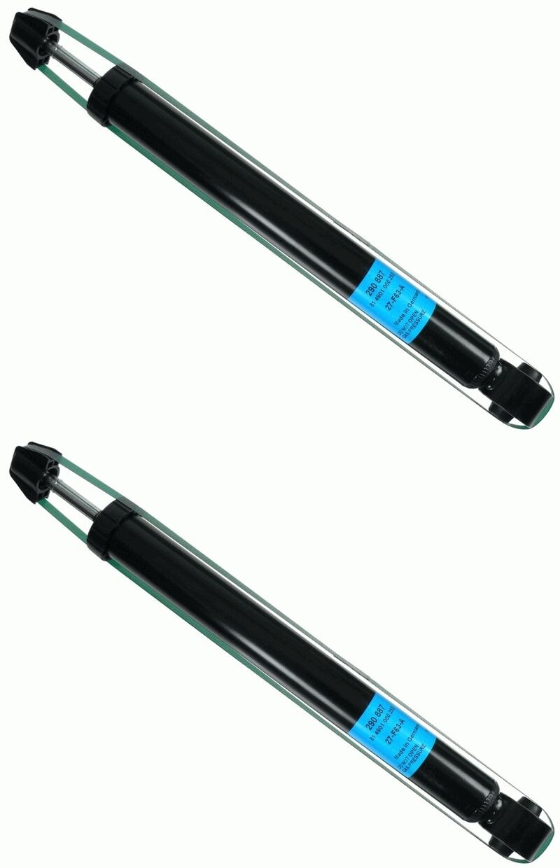 Sachs Rear Shock Absorbers 290 887 fits VW Polo 6R1, 6C1 1.4 (6R1) 1.6 ...