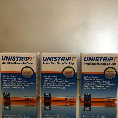 Unistrip 1 Blood Glucose Test Strips 150 Qty. Exp 11/2026 Free shipping ...