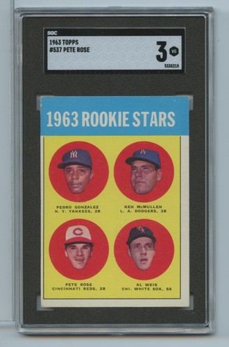 1963 Topps Pete Rose #537 SGC 3 | eBay