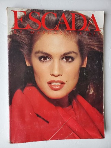 1988 ESCADA Fashion Catalog Cindy CRAWFORD Estelle LEFEBURE Iman ...