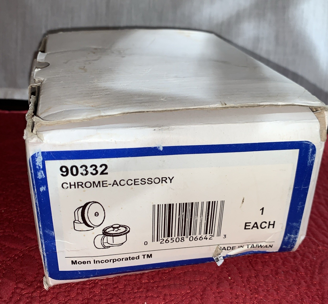 MOEN 90332 Tub Drain Half Kit, Push & Lock, 1 Hole Face Plate Genuine ...