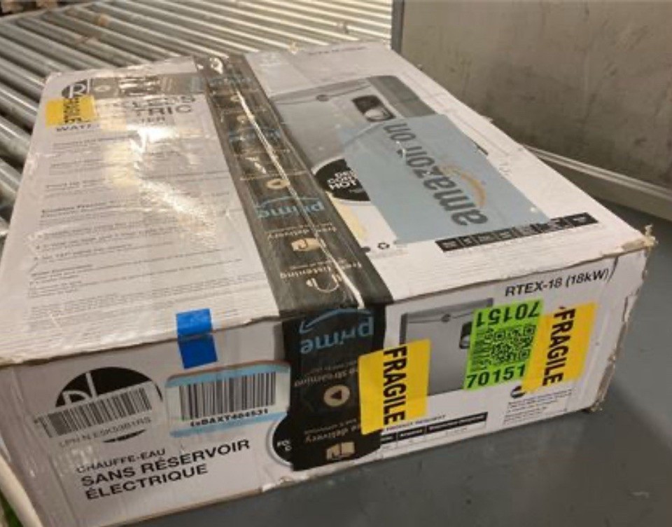 Rheem ‎RTEX-18 Tankless Electric Hot Water Heater Gray 18kW New 240V ...