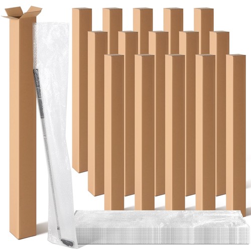 15 Pack 4 x 4 x 48 Inch Golf Club Shipping Boxes with 8 x 48 Inch ...