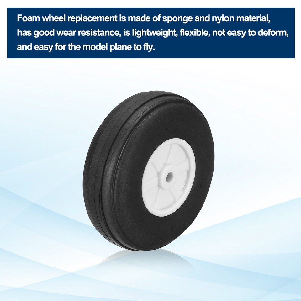 RC Airplane Wheels 2" OD PU Rubber RC Model Plane Aircraft, Pack of 3 ...