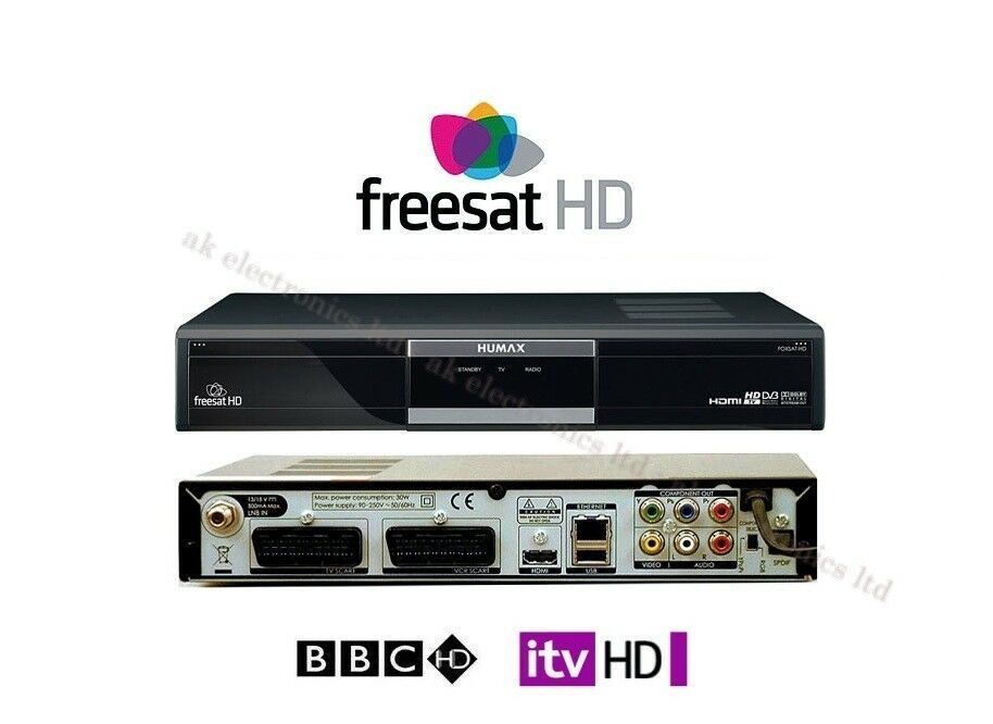 Humax FOXSAT-HDR 500GB HDD Twin Tuner Freesat HD PVR Recorder HDMI 1YR ...