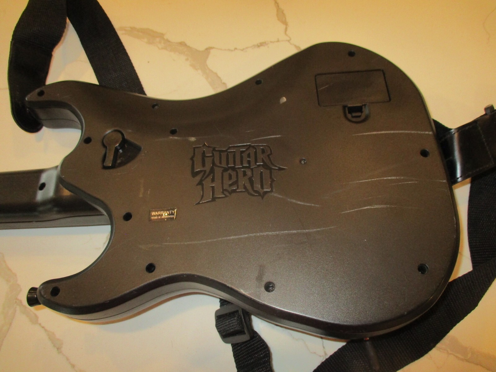 PS2 Guitar Hero Kramer Striker Red Octane 95119-805 Wireless Guitar (No ...