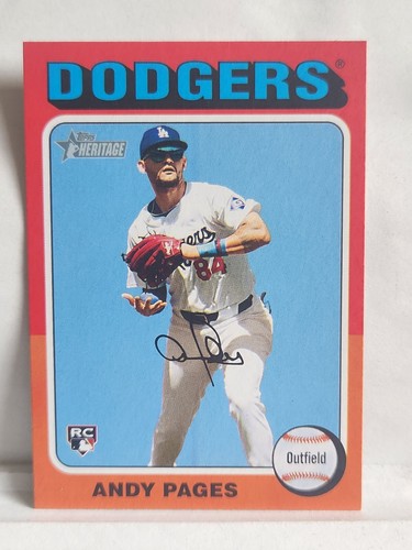 2024 Topps Heritage High Number Andy Pages Image Variation SP Rookie RC ...