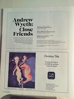 CHRISTIAN TITLE ART PIECE VTG ORIG 2001 ADVERTISEMENT | eBay