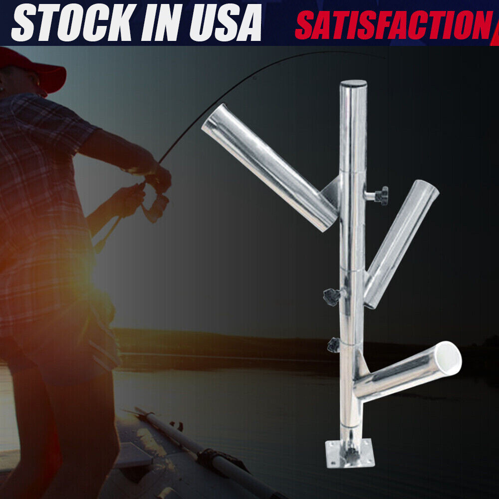 Tree Type 3 Rod Holder Adjustable Fishing Boat Rod Holder Rocket ...