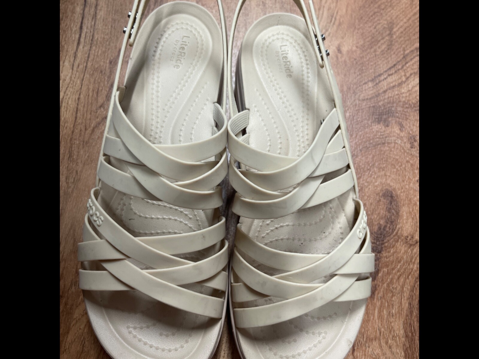 CROCS Brooklyn Strappy Low Wedge Sandals Women's Size… - Gem