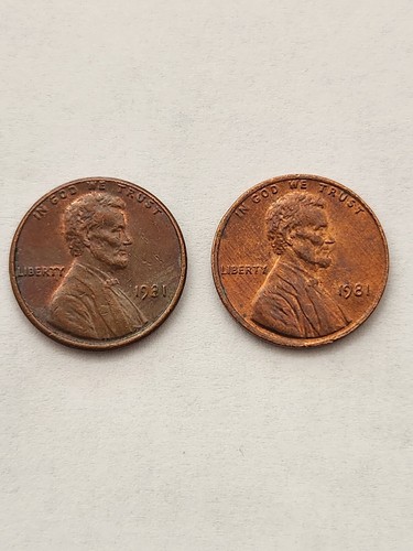 1981 Penny (2) Coins ( No Mint Marks ) Collectible ( Error ) | eBay
