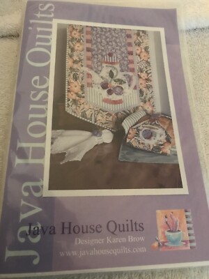 Java House Quilts Tableworks For Spring Table Runner Bread Cozy Napkin ...
