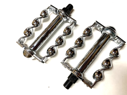 Custom Bicycle Pedals FLAT TWISTED 9/16" Spindle Lowrider Cruiser Bikes ...