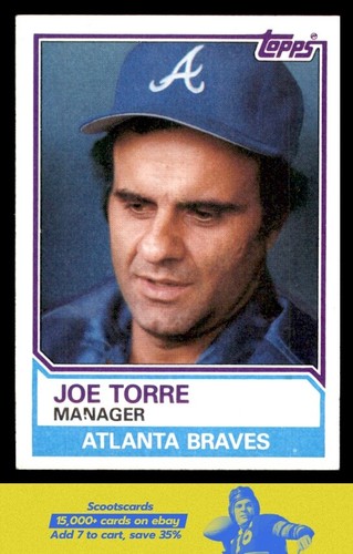 1983 Topps Manager Joe Torre card #126 Atlanta Braves | eBay