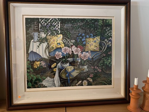 “Amaryllis” Susan Rios Authentic Limited Edition 1984 Serigraph Framed ...